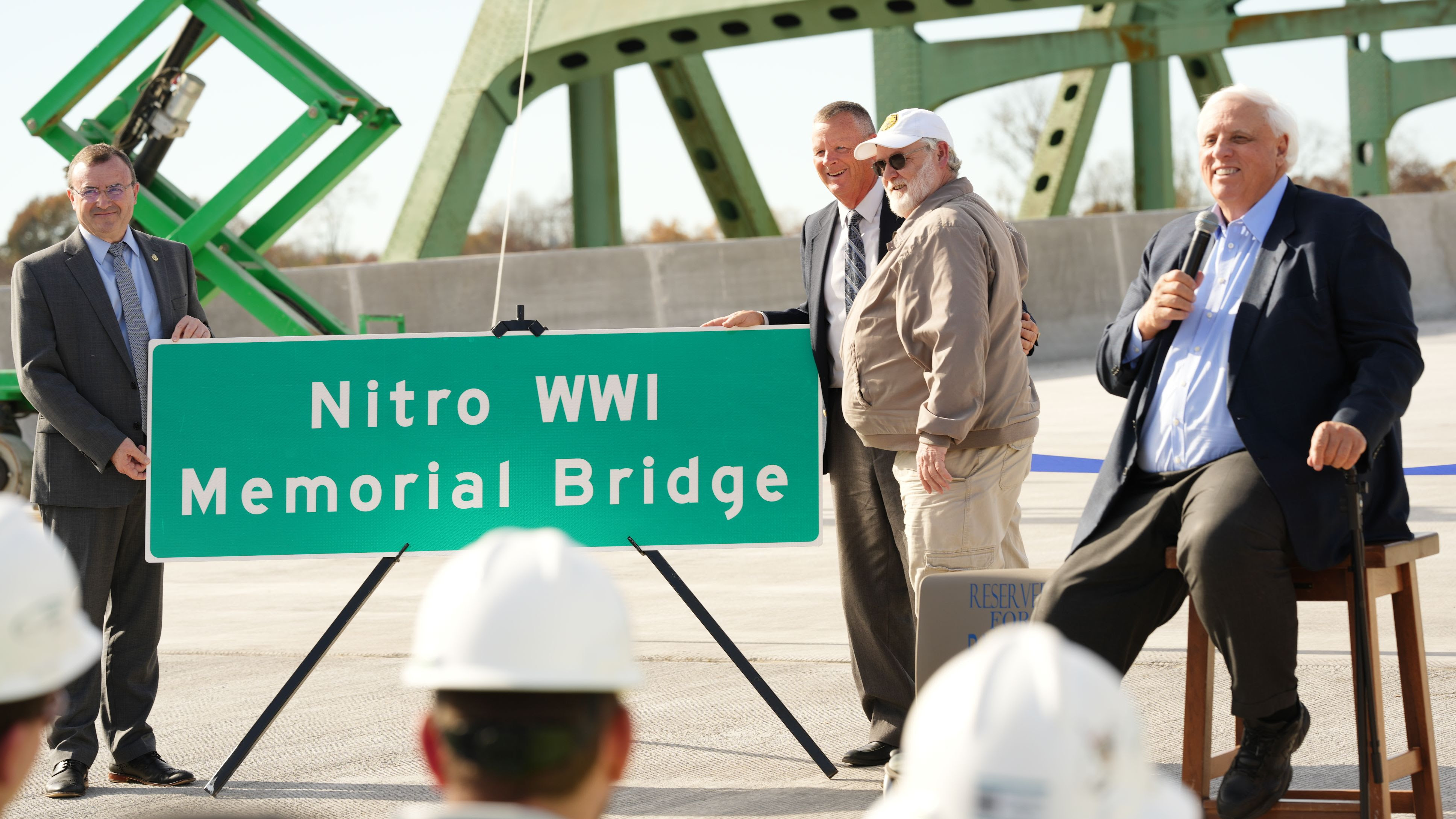 Main span of new Donald M. Legg Memorial Bridge lifted into place